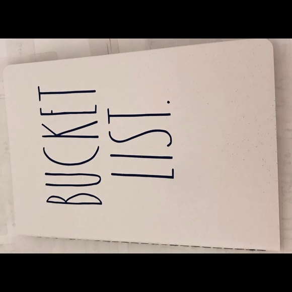 Rae Dunn | Office | New Rae Dunn Lined Note Book Bucket List 8 Pages ...